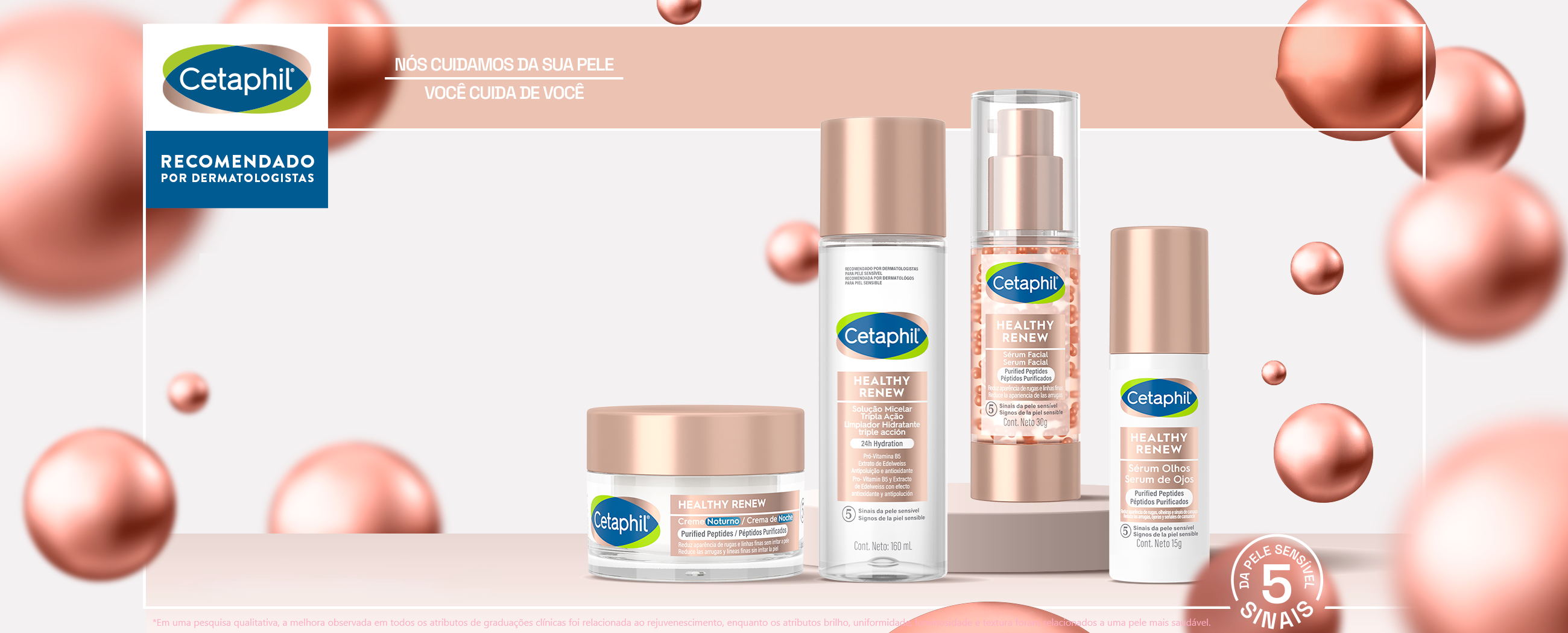 Healthy Renew: skincare para rejuvenescimento facial saudável